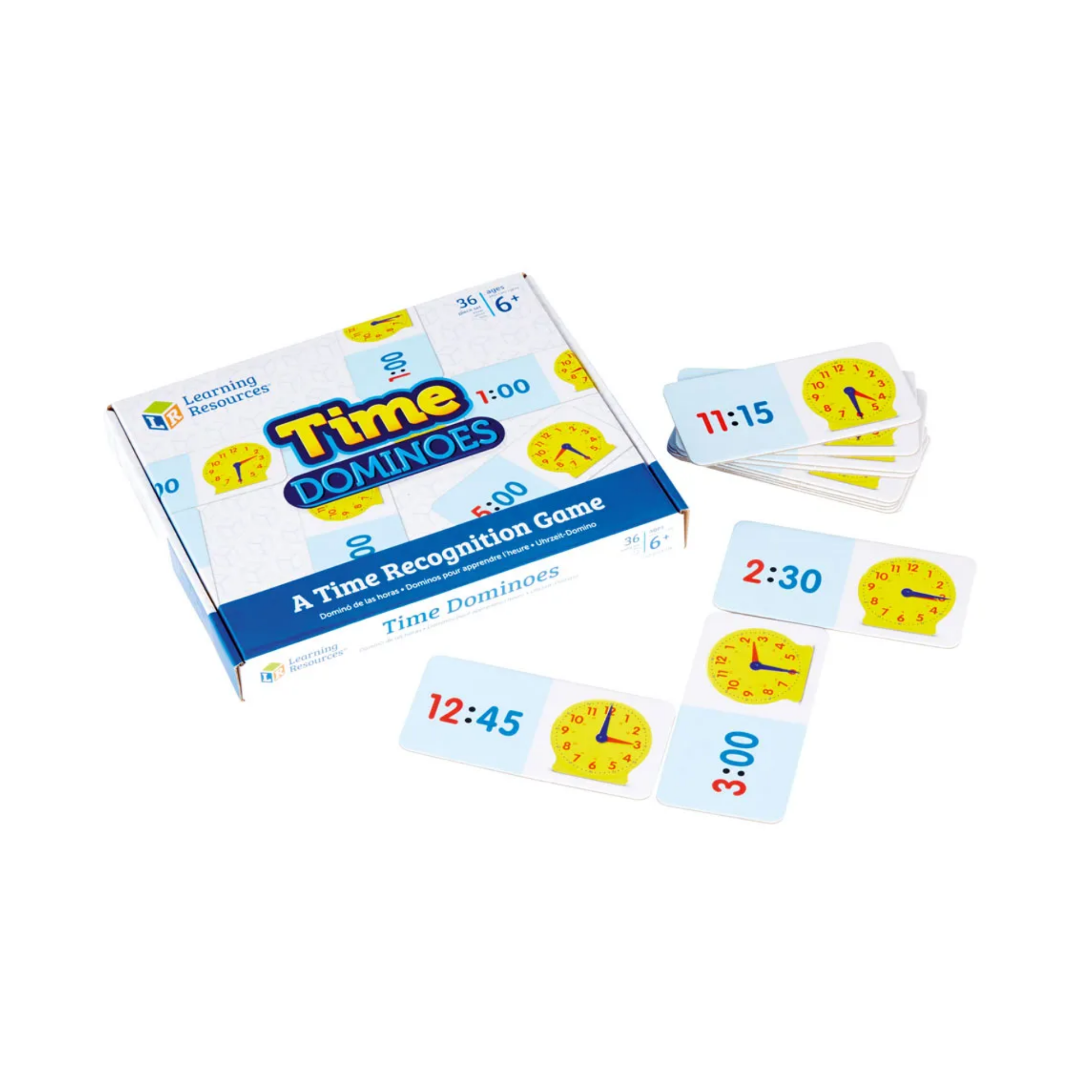 Learning Resources Time Dominoes, Telling Time Game with Digital and A ...