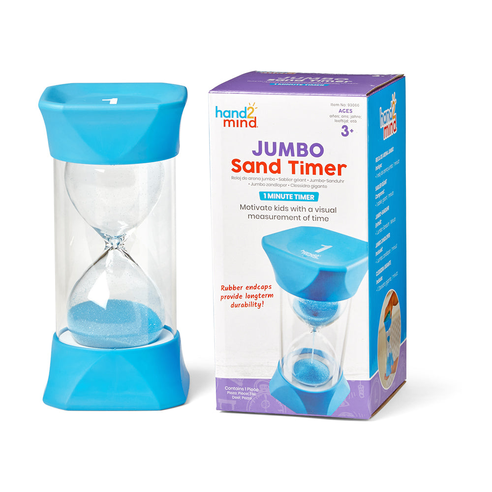 Learning Resources Jumbo Sand Timer, 1 Minute Visual Timer for Kids, D ...